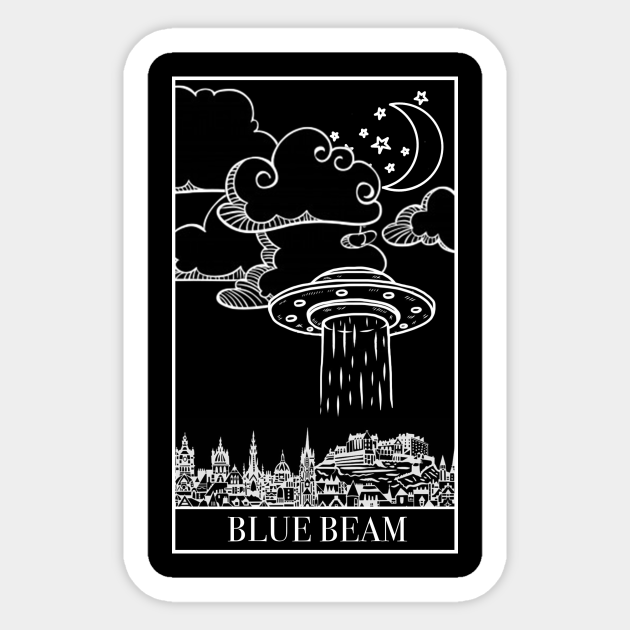 Blue Beam Inverted Tarot Card Sticker TeePublic blue-beam-inverted-tarot-card-sticker-teepublic